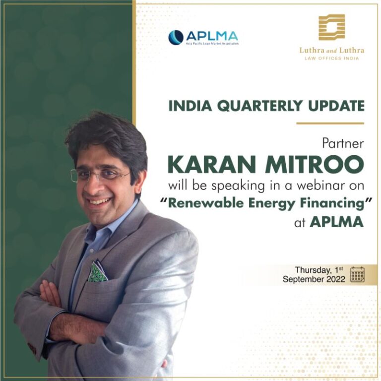 APLMA (Asia Pacific Loan Market Association) Webinar - Luthra and Luthra